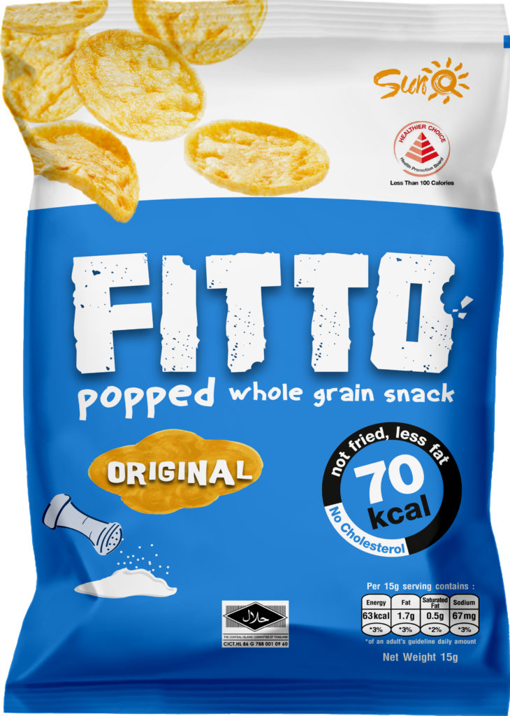 Fitto Popped Whole Grain Snack (Original) | Sg Gryphon Pte Ltd