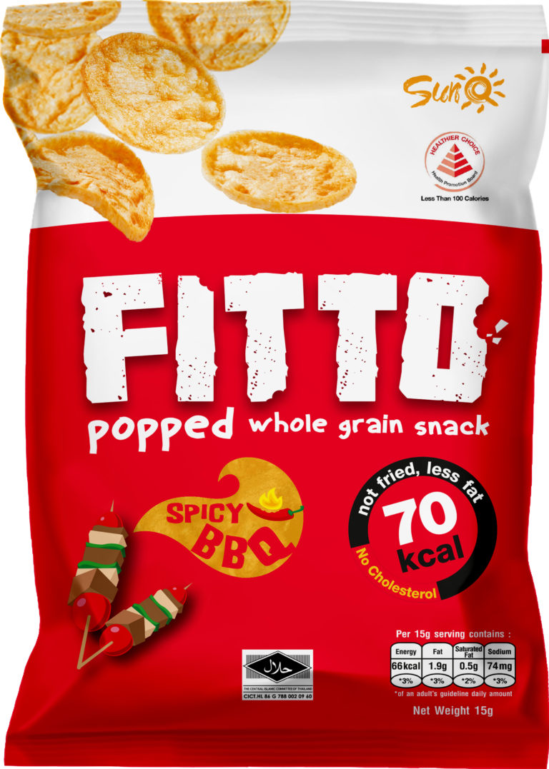 Fitto Popped Whole Grain Snack (Spicy BBQ) | Sg Gryphon Pte Ltd